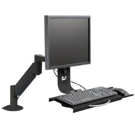 Smartdesks Data Entry Monitor Arm & Keyboard Tray | SMARTdesks