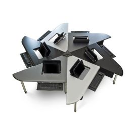 Smartdesks Set of 6 Active Learning Tables in Thermofoil | Smartdesks