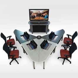 Smartdesks Set of 4 Active Learning Tables in Laminate | Smartdesks