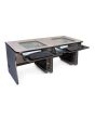 Smartdesks Downview Glass Top Computer Desks with Sub-Surface LCD Mount